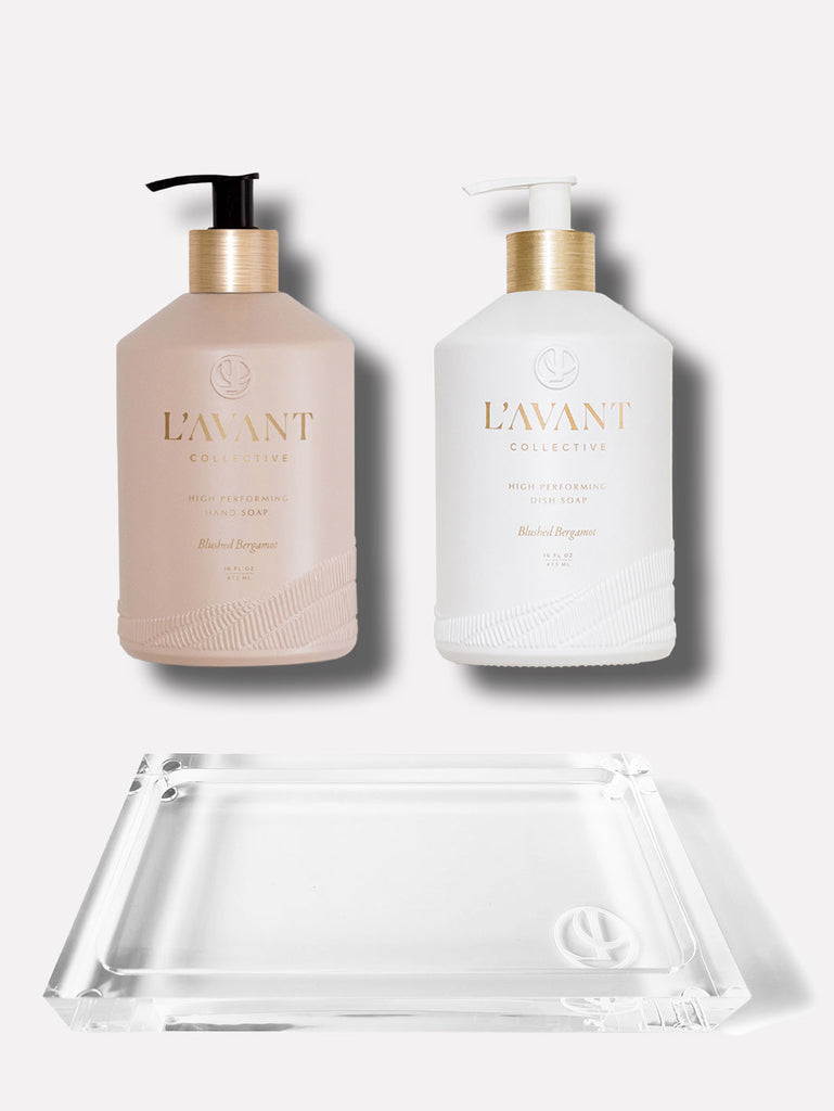 Dish And Hand Soap Dispenser with Lucite Tray – L'AVANT Collective